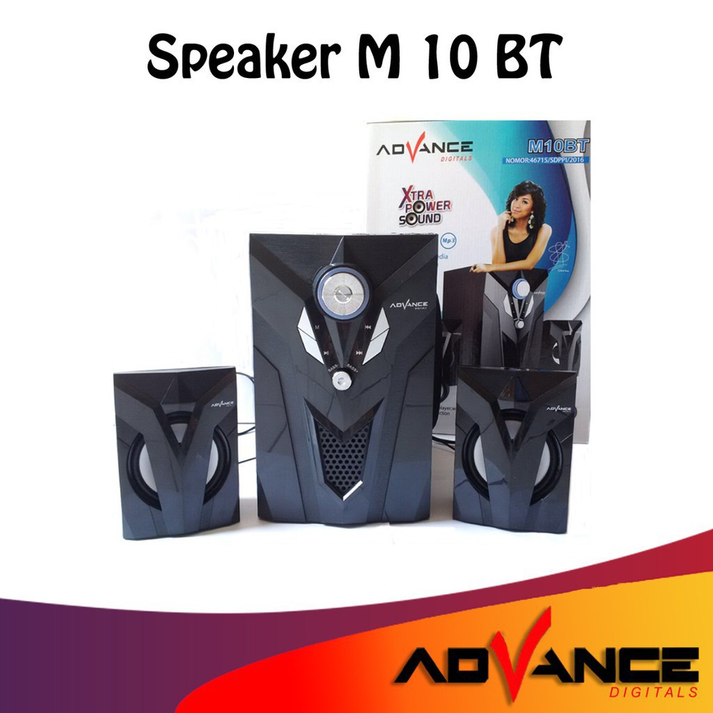 Jual SPEAKER KOMPUTER BLUETOOTH ADVANCE M10BT M10 BT SUPERBASS RADIO ...