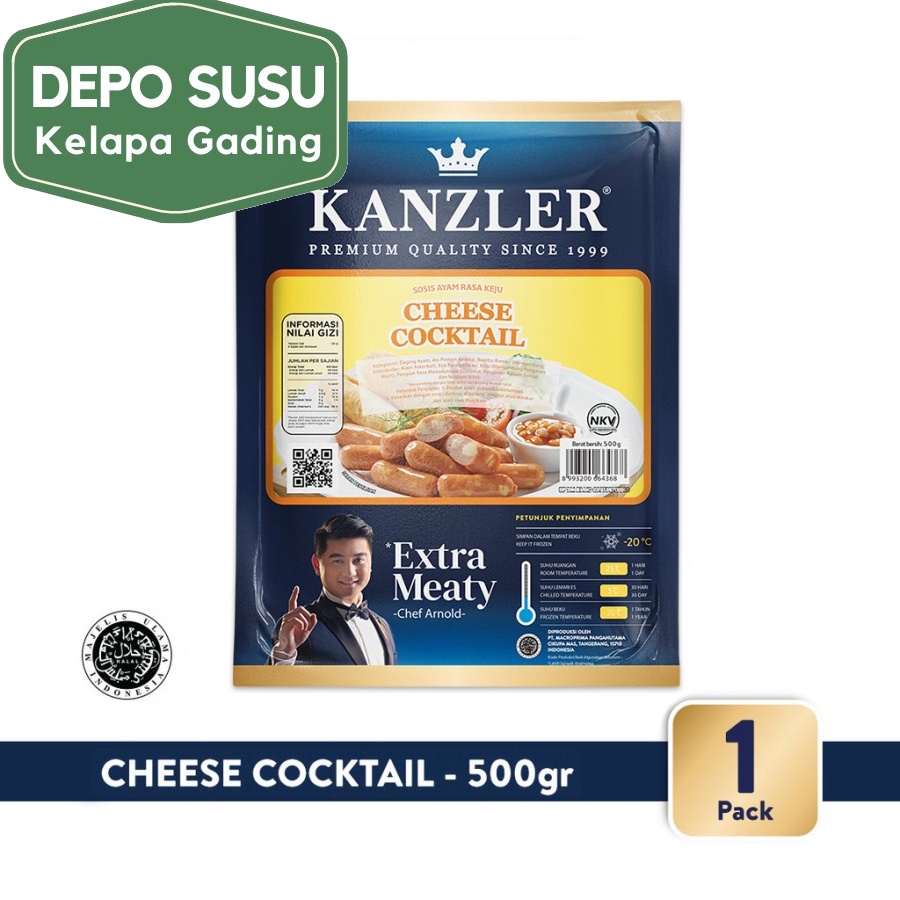 Jual Sosis Kanzler 360gr / 500gr | Beef Cheese Sausage Crispy Chicken ...