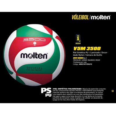 Jual BOLA VOLLY VOLLEY MOLTEN V5M 3500 ORIGINAL PBVSI RESMI | Shopee ...