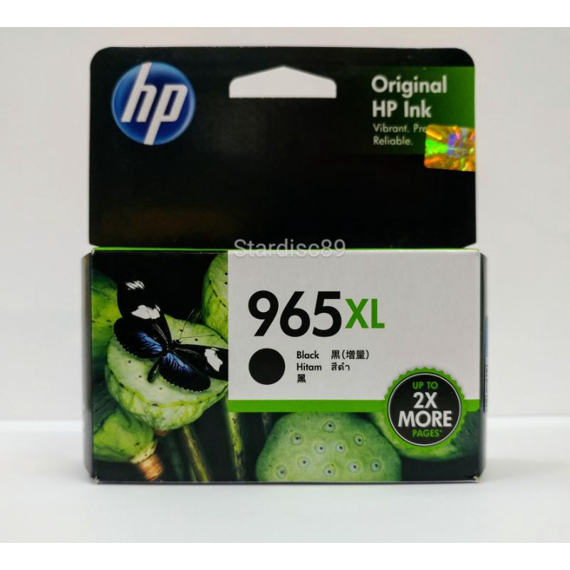 Jual Tinta HP 965XL Ink Cartridge BLACK Original | Shopee Indonesia