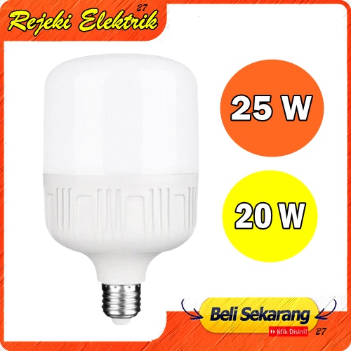 Jual Bohlam Led 20/25 W - LED Kapsul Heraton Cahaya Putih SNI | Shopee ...