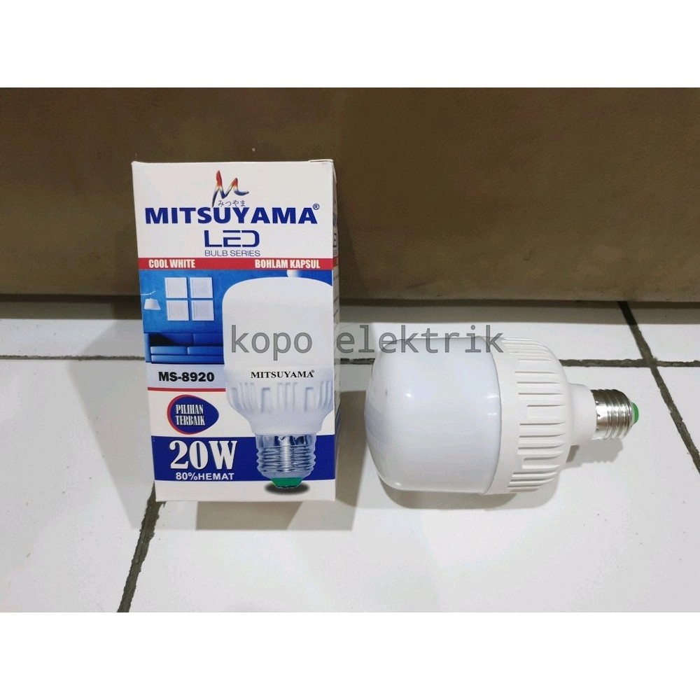 Jual JAMIN MURAH MITSUYAMA Lampu LED Kapsul Jumbo 20w Cahaya Putih Led Capsul Tabung 20 watt ...