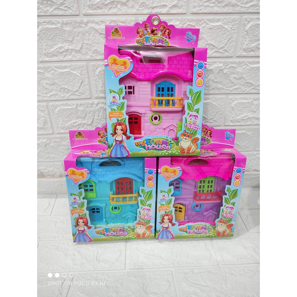 Jual MAINAN ANAK RUMAH RUMAHAN 2 LANTAI/MAINAN ANAK MY FUNNY HOUSE ...