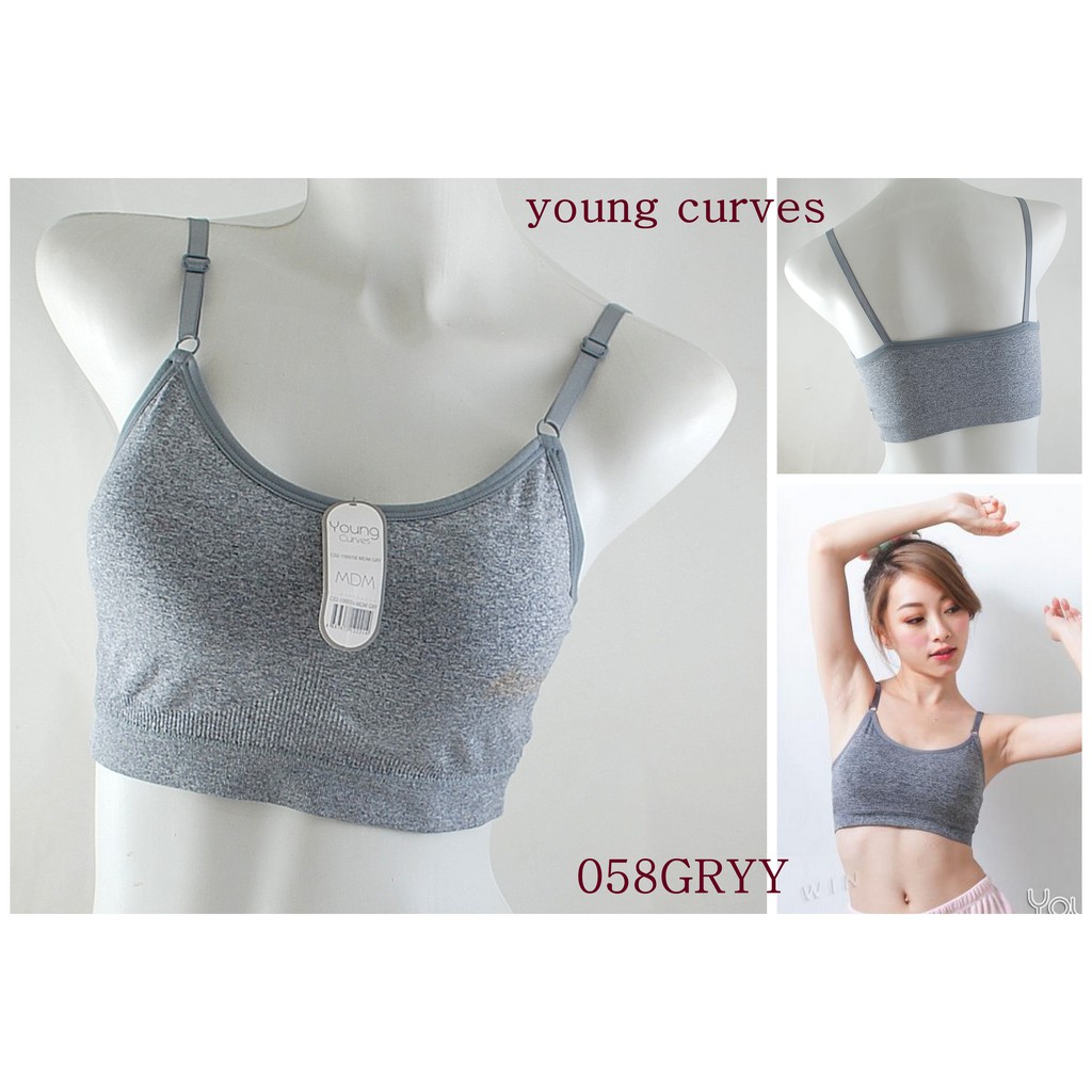 Jual Bra Wanita Tanpa Kawat YOUNG CURVES Busa Tipis Full Cup Pakaian Dalam / Underwear 058Y ...