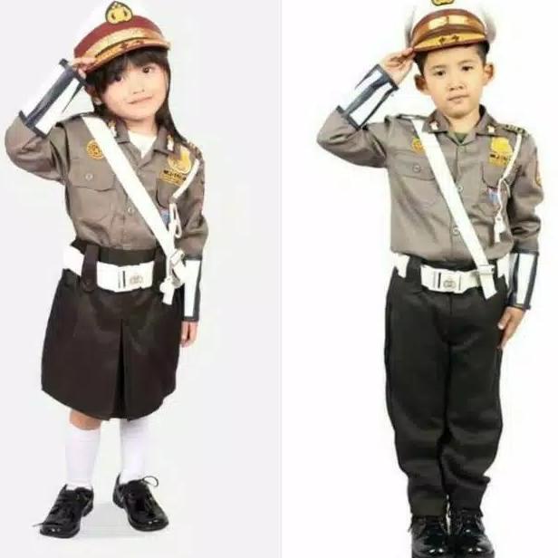 Jual BAJU POLISI ANAK / SERAGAM POLISI ANAK / POCIL / POLWAN / KARNAVAL ...