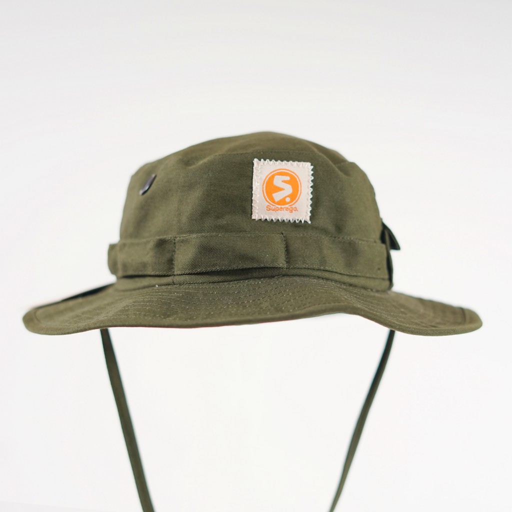 Jual Superego Topi Jungle Hat | Topi Rimba Olive Woven | Shopee Indonesia