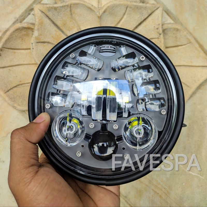 Jual LAMPU REFLEKTOR DAYMAKER VESPA NPX KOMPLIT LIS | Shopee Indonesia