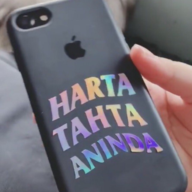 Jual Cutting Sticker 3 BARIS HARTA TAHTA PACAR / IDOLA Khusus Ukuran HP ...