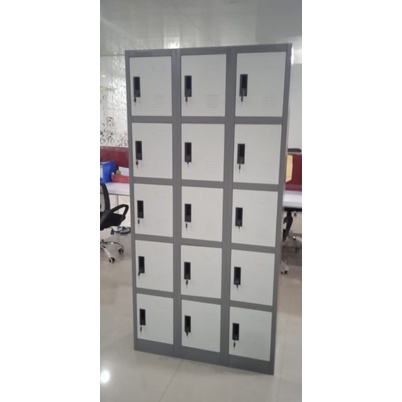 Jual Loker 15 Pintu Loker Besi Tempat Sepatu Lemari Tas Rak Serbaguna ...