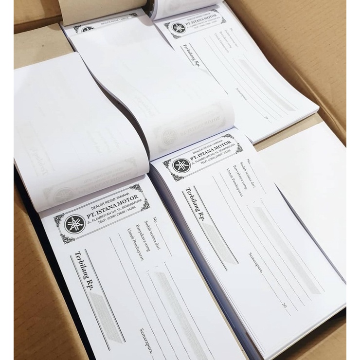 Jual [FREE DESAIN] Buku Nota Custom 1/3 Folio 50 set (bisa pakai logo ...