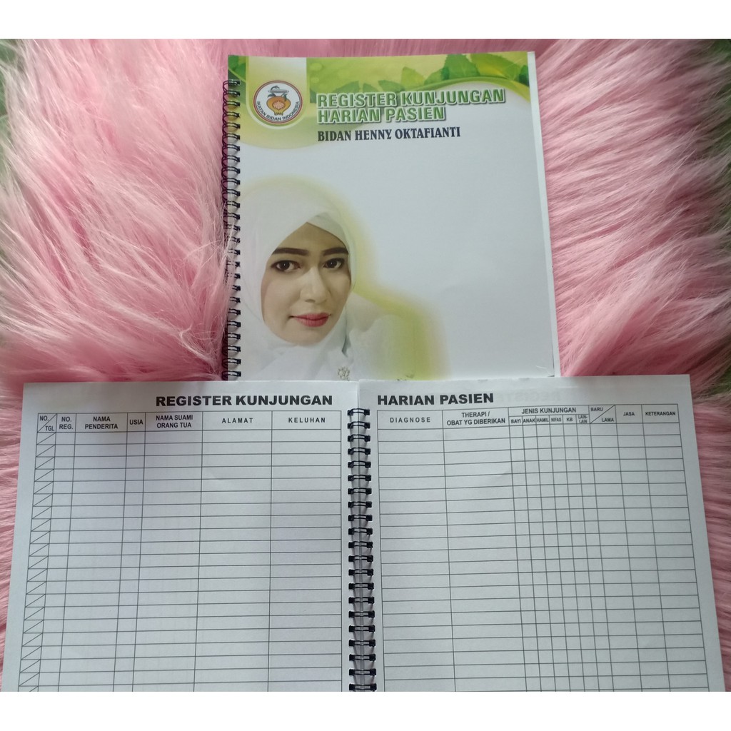 Jual BUKU REGISTER KUNJUNGAN PASIEN COVER EKLUSIF SPIRAL | Shopee Indonesia
