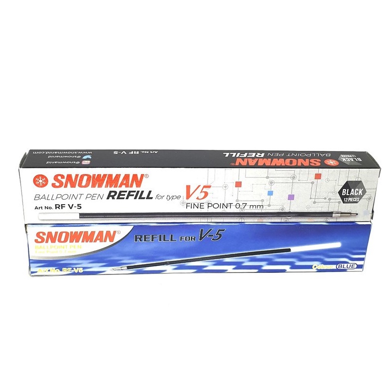 Jual Refill Pulpen / Ballpoint SNOWMAN V5 | Shopee Indonesia