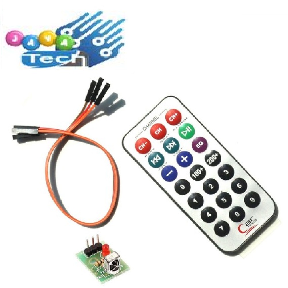 Jual Modul Kit Remot & Penerima HX1838 IR Remote Control Infrared ...