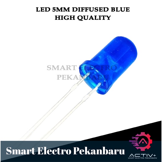 Jual HIGH QUALITY LED 3MM / 5MM DIFFUSED BLUE / LED 5MM WARNA BIRU F5 ...