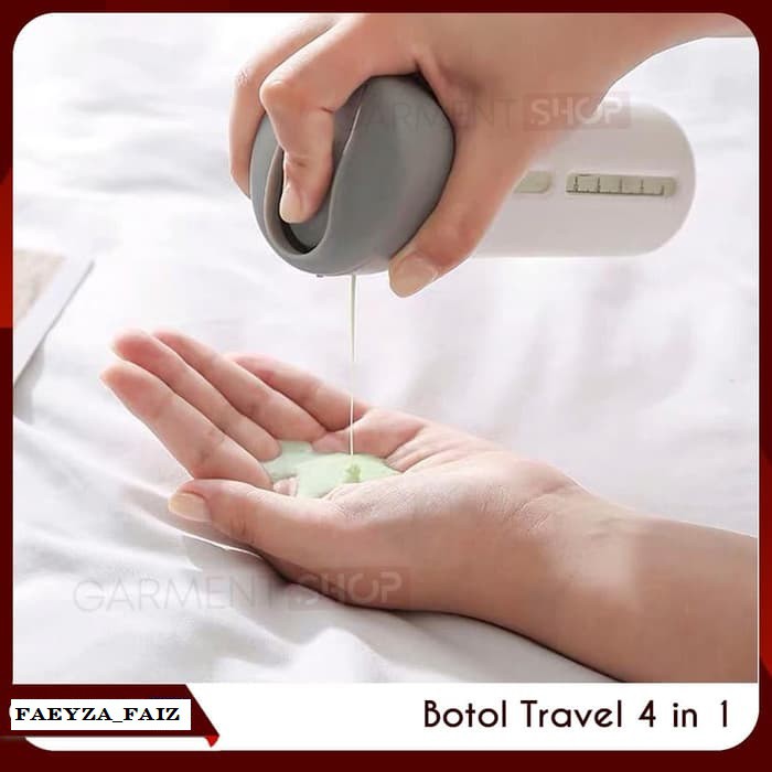 Jual Botol Travel Set All 4 In 1 Dispenser Shampo Sabun Hand Sanitizer ...