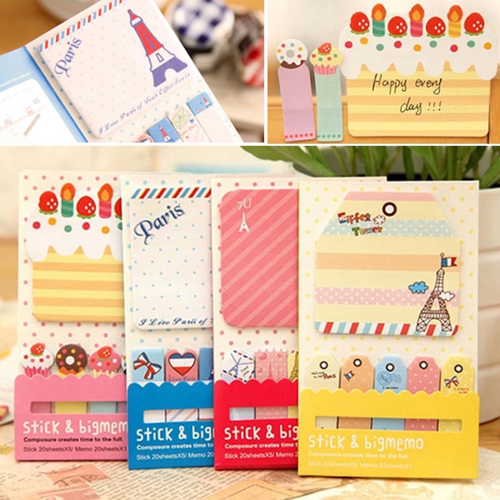 Jual STICKY NOTES MENARA EIFFEL - STIKI NOTE MEMO PAD KERTAS PENANDA ...