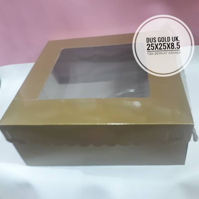 Jual Dus gold 25x25x8.5 (1pcs) | Shopee Indonesia
