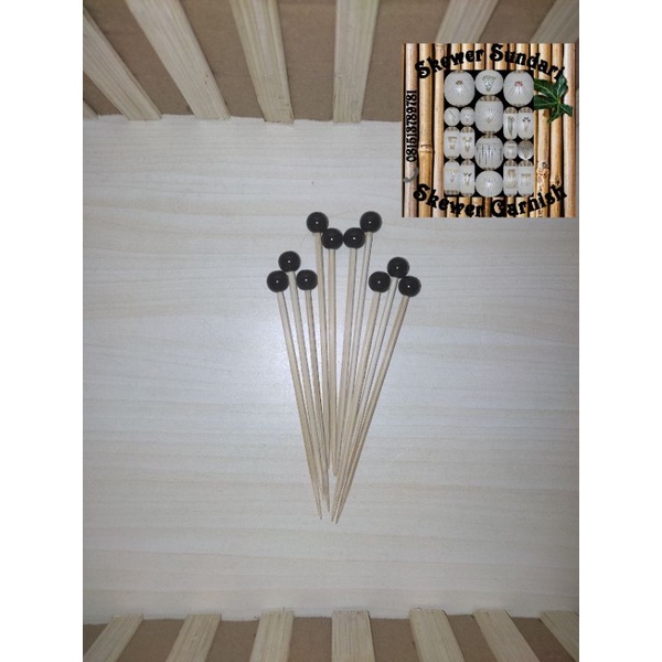 Jual skewer black / cocktail pick 10cm (100pcs) | Shopee Indonesia