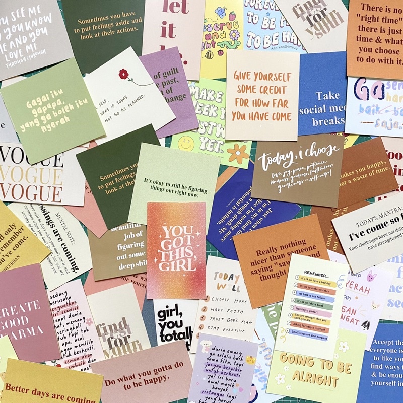 Jual Sticker Quotes | Sticker aesthetic | sticker wall decor | Sticker ...