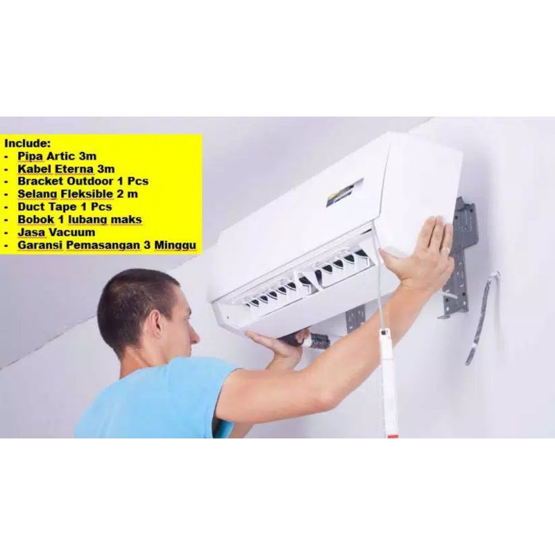 Jual Paket Pemasangan AC Split 1/2 Pk , 3/4 PK , 1 Pk , 1 1/2 PK , 2 PK ...