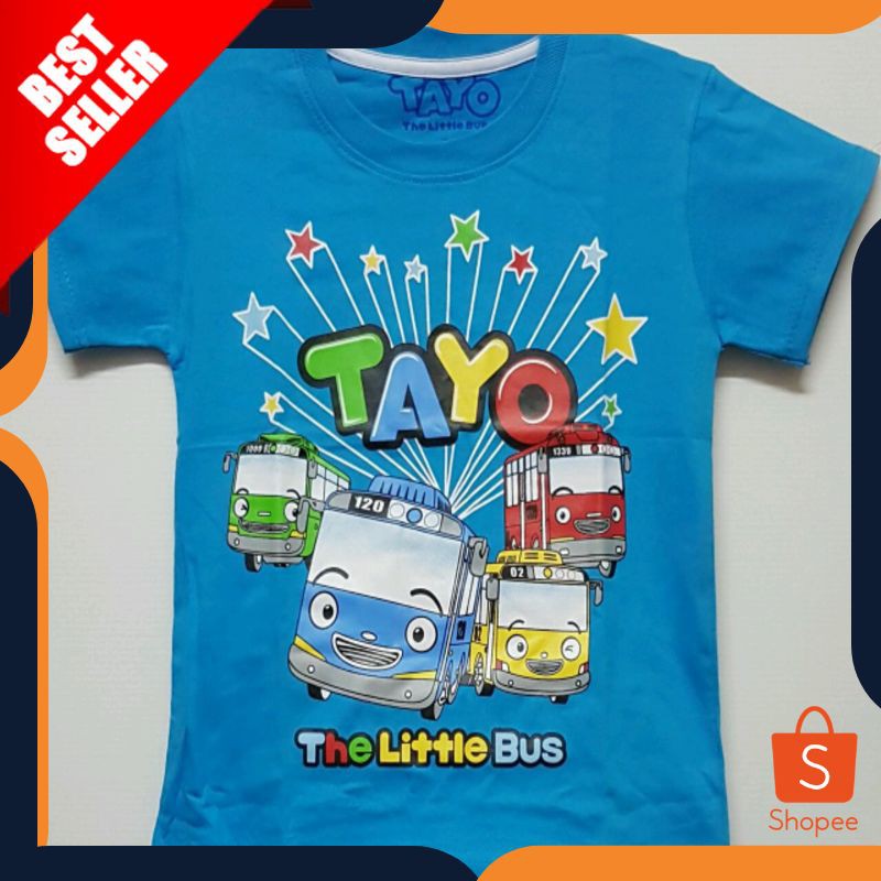 Jual TERMURAH KAOS ANAK TAYO THE LITTLE BUS BIRU STAR | KAOS ANAK TAYO ...