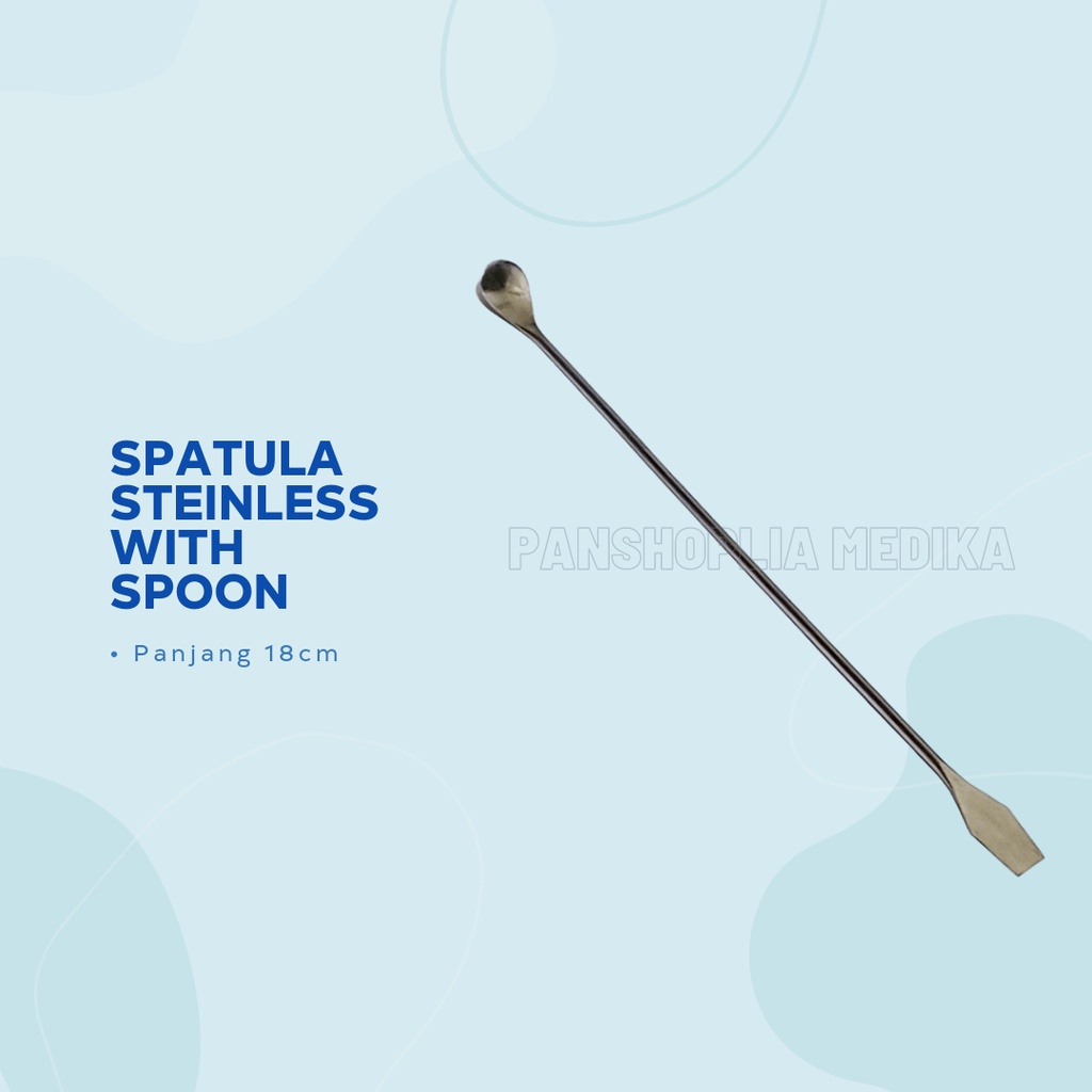 Jual SPATEL / SPATULA LOGAM WITH SPOON 18cm | Shopee Indonesia