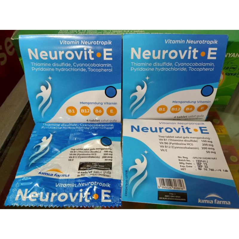 Jual Neurovit-E (Kamasan Baru isi 4 tablet) | Shopee Indonesia