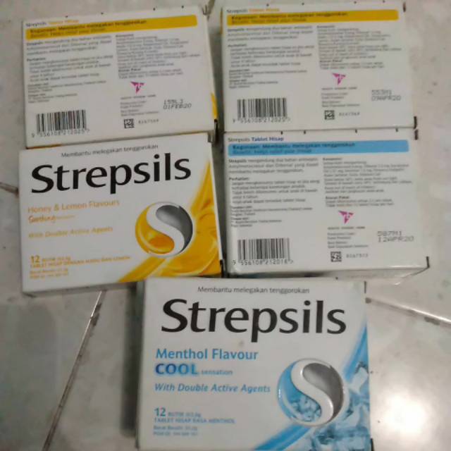Jual Permen strepsils 1 box isi 2 sachect @6 biji | Shopee Indonesia