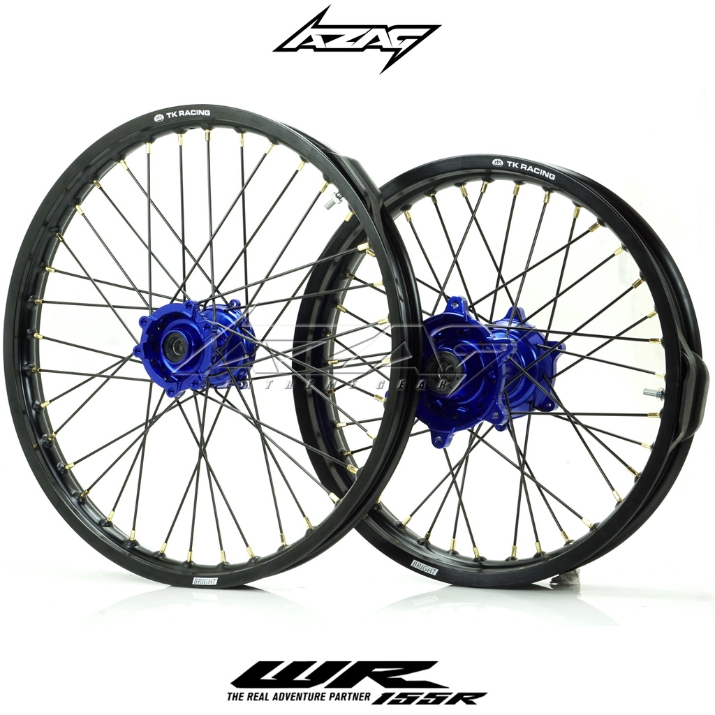 Jual VELG SET CROSS 21-18 WR155 TK RACING TROMOL SCARLET CNC | Shopee ...