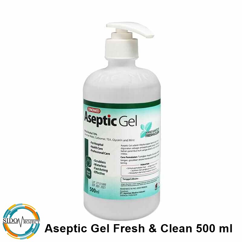 Jual Aseptic Gel Handrub Onemed 500ml Antiseptic Pembersih Tangan Hand ...