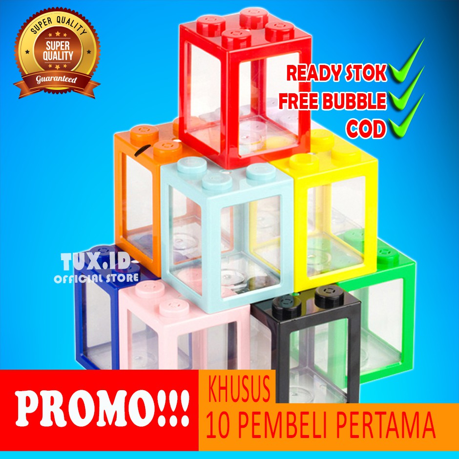 Jual AKUARIUM Aquarium Cupang Mini Model Lego Bahan Acrylic Warna Hitam ...