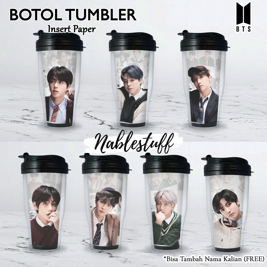Jual Botol Tumbler BTS Map of the Soul ver 4 // Botol Minum Insert ...