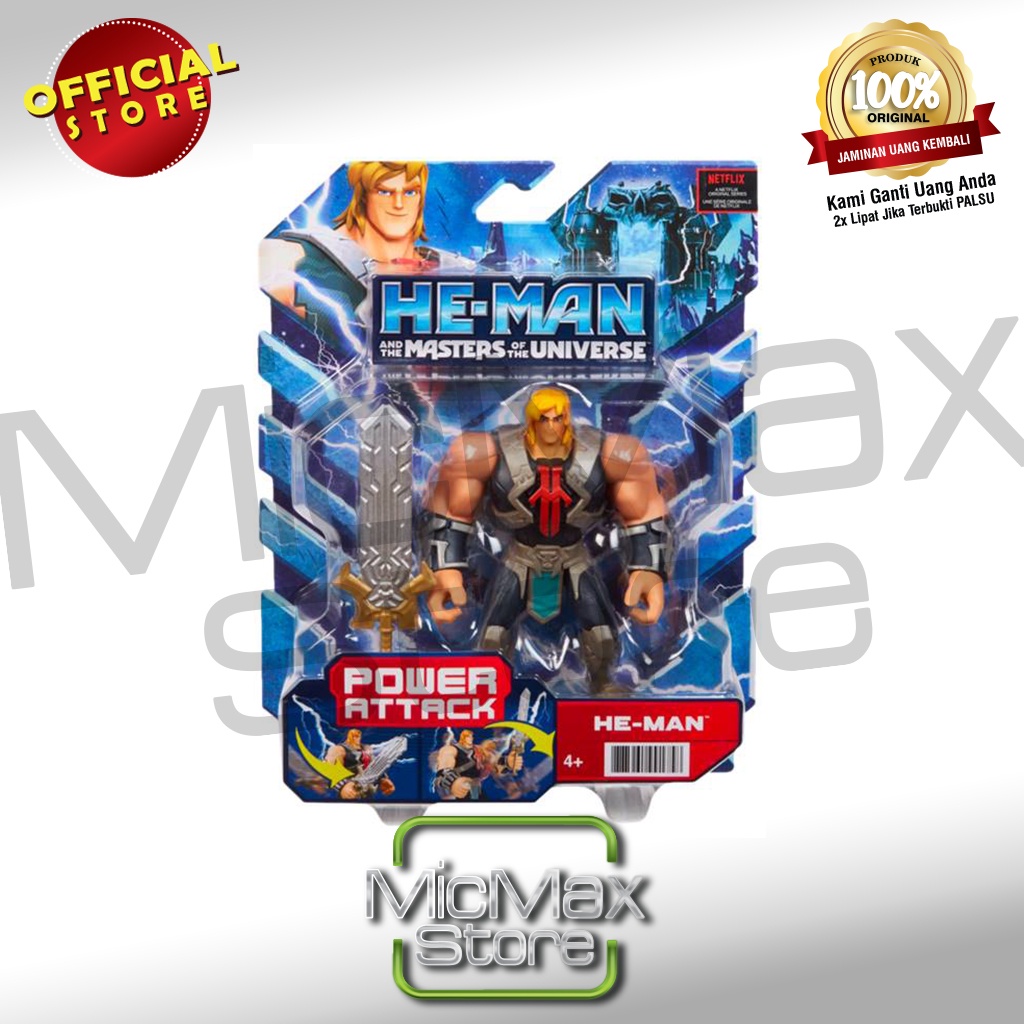 Jual He-Man and the Masters of the Universe Power Attack Animated He ...