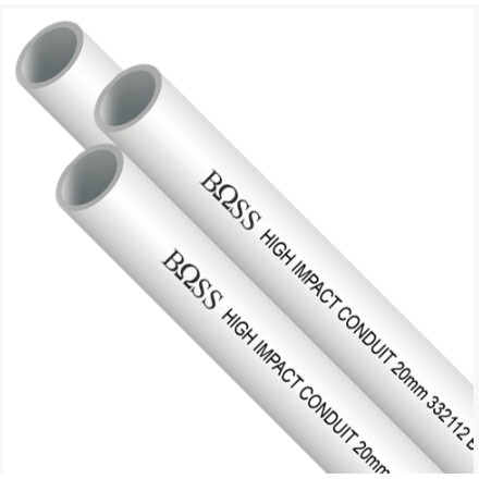Jual Pipa Conduit PVC Putih 20MM / Pelindung Kabel Listrik 20 MM BOSS ...
