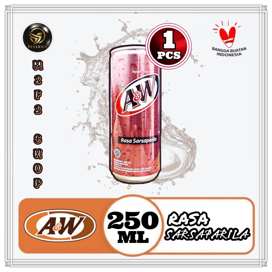 Jual AW | A&W Rasa Sarsaparila Kaleng | Can - 250 ml (Kemasan Satuan ...