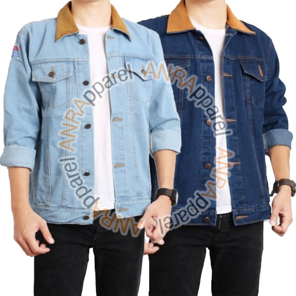 Jual JAKET JEANS DILAN | Jaket Jeans Denim "Dilan 1990" - Biru Muda ...