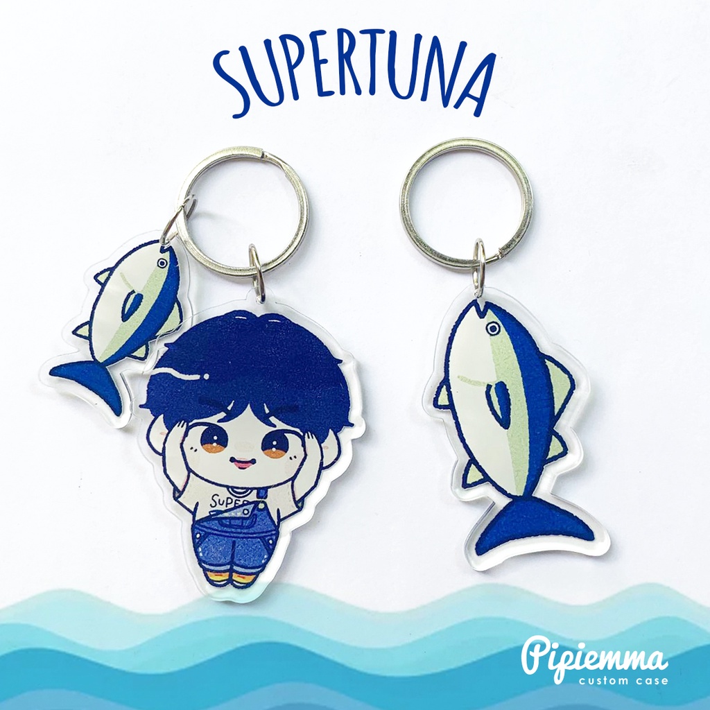 Jual Super tuna Keychain Gantungan Kunci Super Tuna Jin Lucu Cute ...