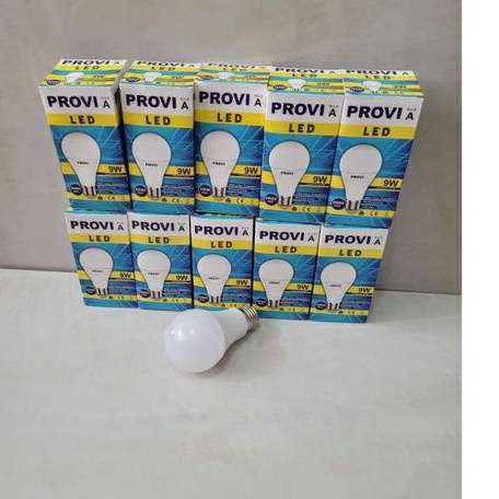 Jual Lampu Led PROVI Bulb A - 9 Watt ( Cahaya putih ) | Shopee Indonesia