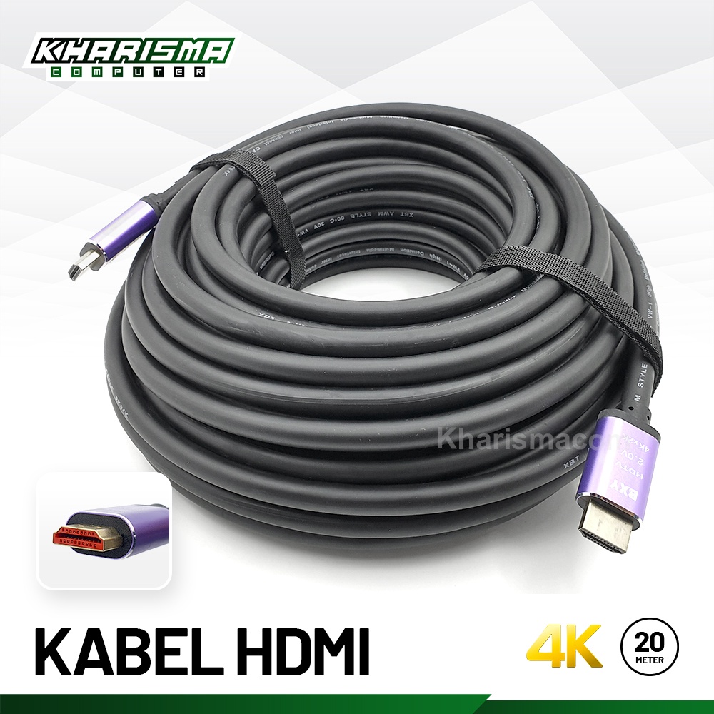 Jual KABEL HDMI 20m VER 2.0 ULTRA HD 4K HIGH QUALITY WINTECH | Shopee Indonesia