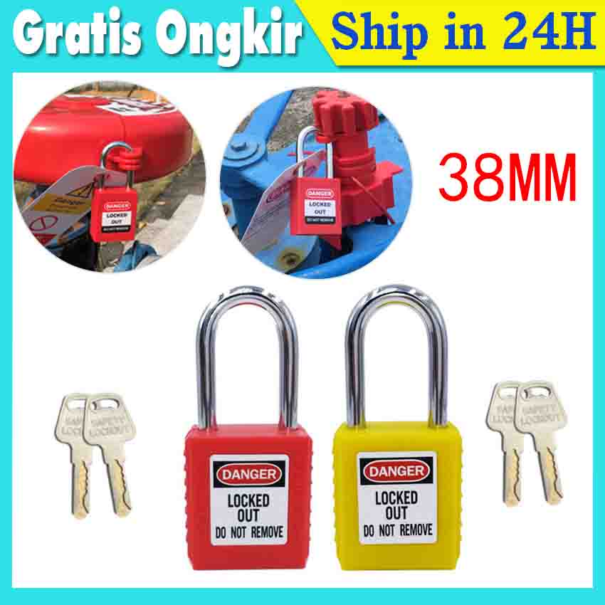 Jual Gembok Master Lock 410Red Padlock Safety Loto (LockOut TagOut ...