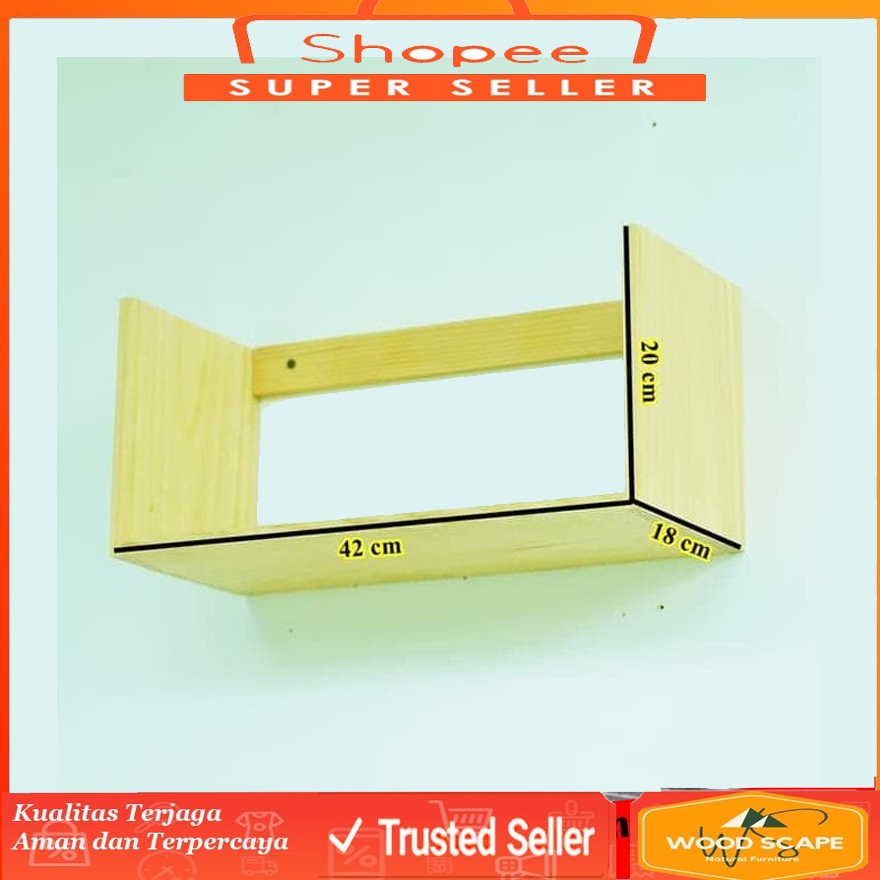 Jual Rak dinding Kayu Solid Tempat buku/majalah Lebar | Shopee Indonesia