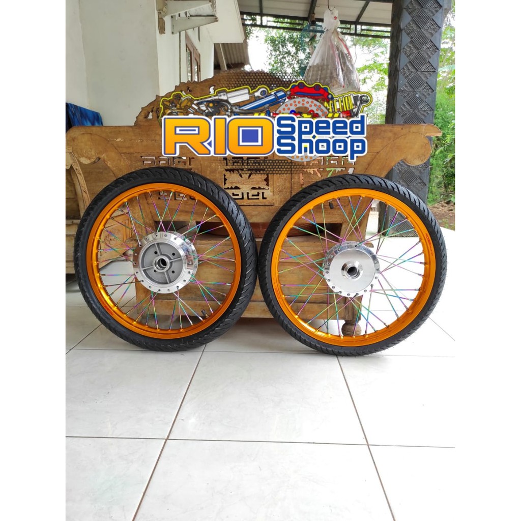 Jual Velg Paketan Jari Jari Vixion Old Dan Vixion New Full Set Plus Ban ...