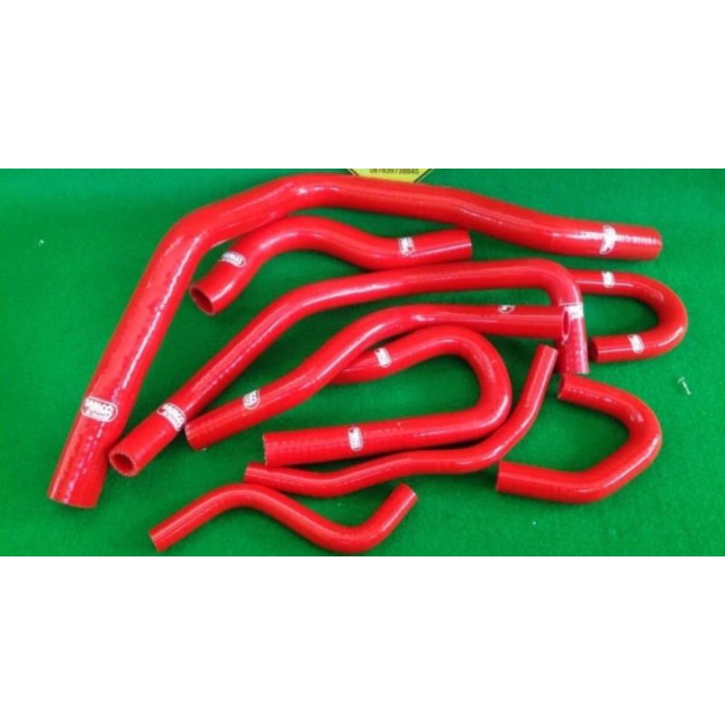Jual selang radiator hose samco red selang pipa samco merah full set ...