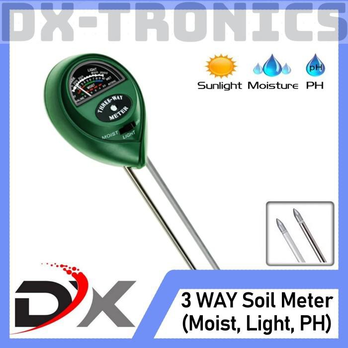 Jual Soil Analyzer 3 in 1 Moisture Ph Light Meter 3in1 3 Way | Shopee ...