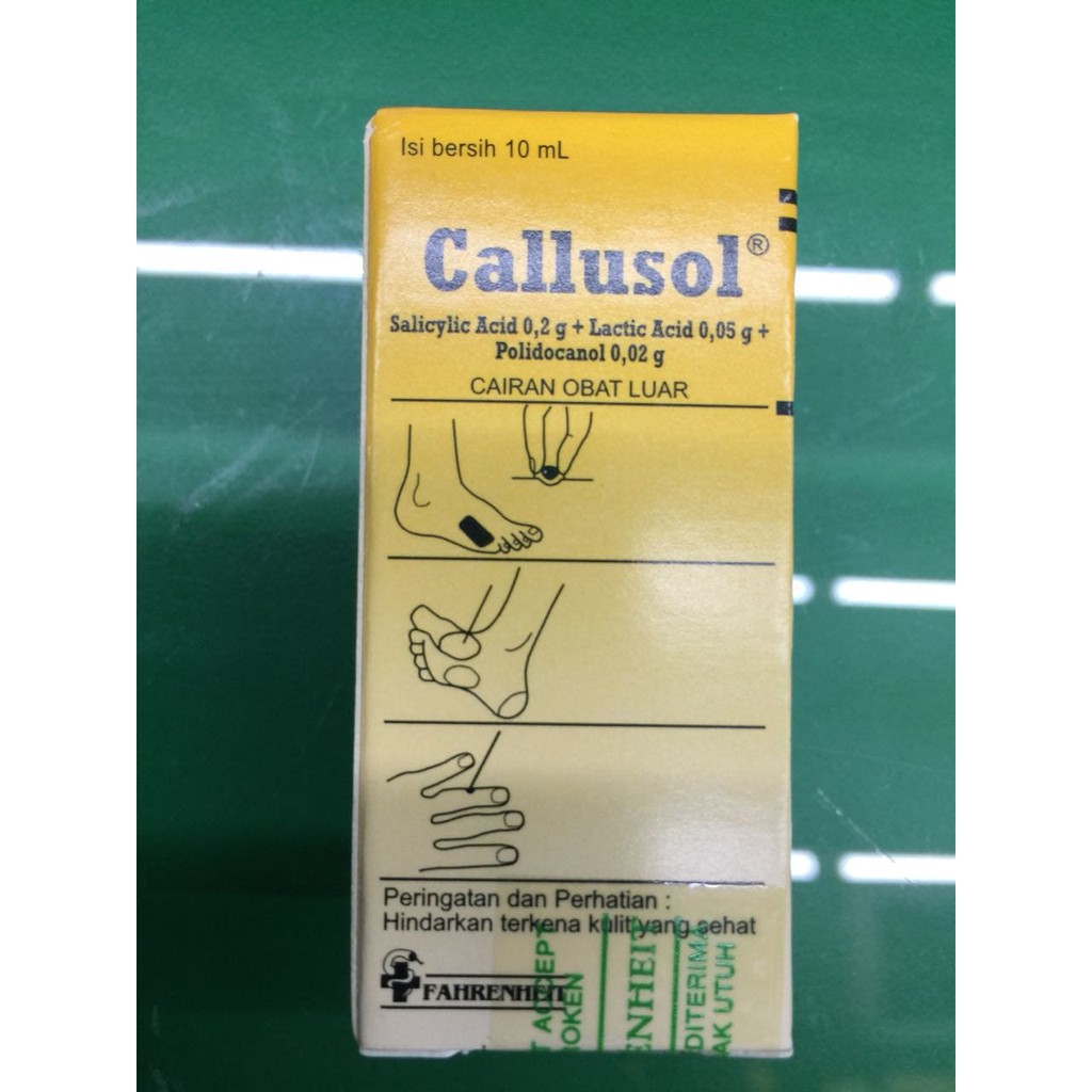Jual CALLUSOL 10ML-OBAT TETES UNTUK KUTIL DAN KAPALAN Original | Shopee ...