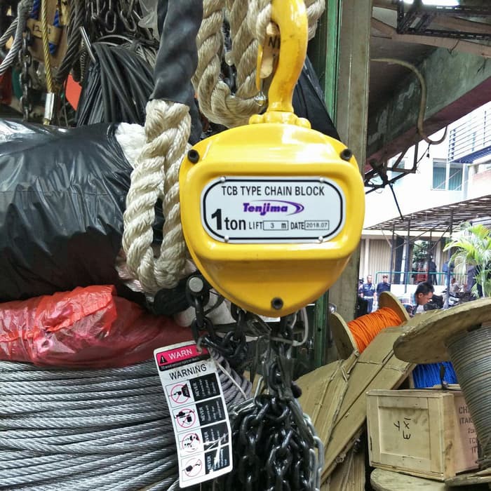 Jual TAKEL 1 TON 10 METER TENJIMA TEKEL TACKEL CHAIN HOIST | Shopee ...