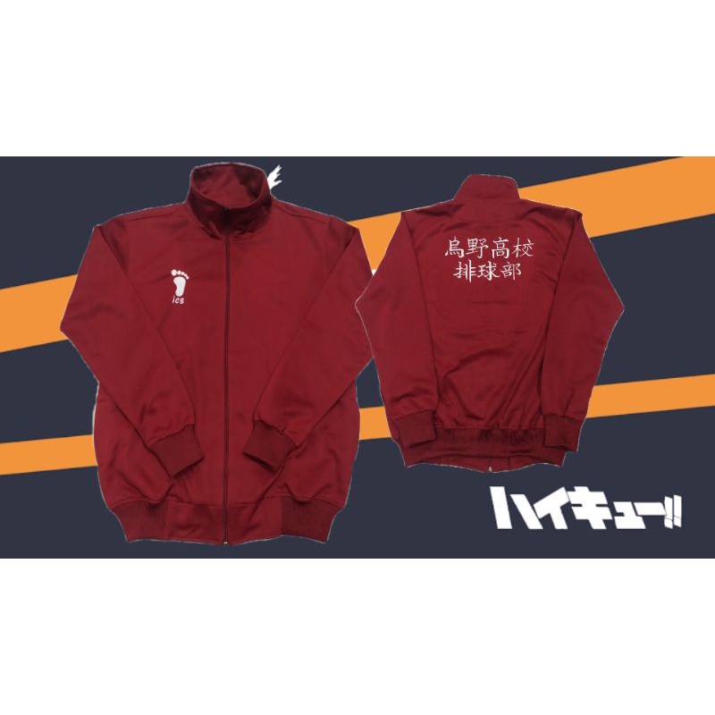 Jual haikyuu karasuno ics jaket anime haikyuu/inarizaki/nekoma ...