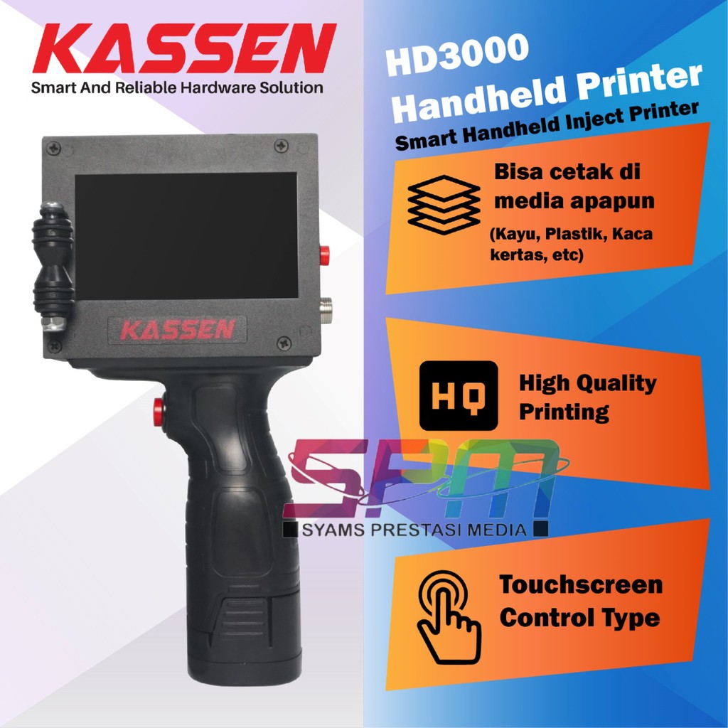 Jual Kassen HD3000 - Smart Handheld Inkjet Portable Printer Tangan ...