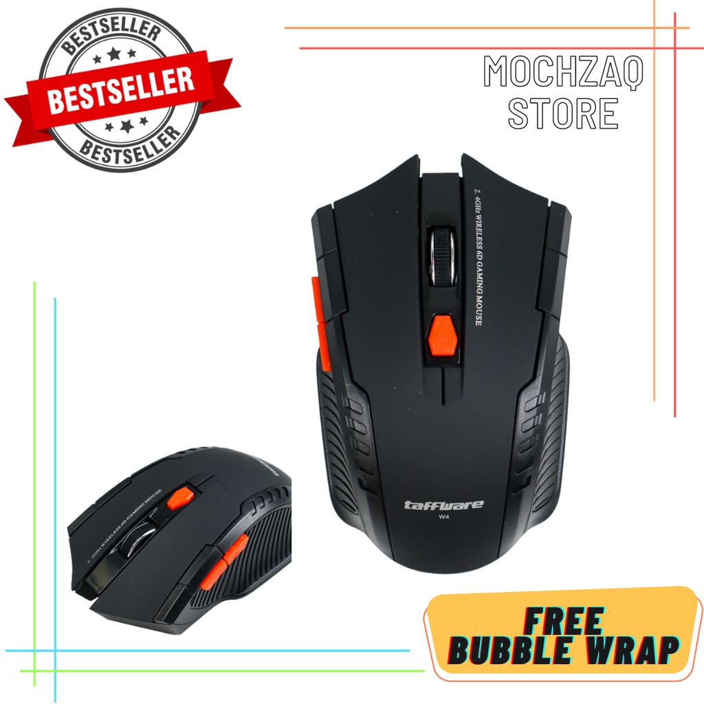 Jual Fantech Gaming Mouse Wireless 2000 DPI - W4 - Black | Shopee Indonesia