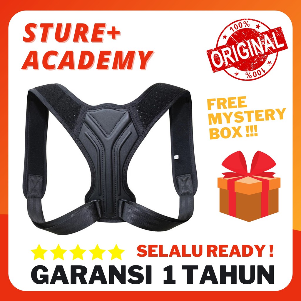 Jual STUREPLUS ACADEMY Posture Corrector ORIGINAL [ Penyangga Penopang Punggung Terapi Mengatasi ...
